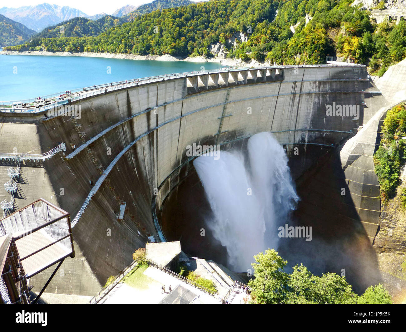 OSAKA, Japan - Kansai Electric Power Co. shows its Kurobe Dam in ...