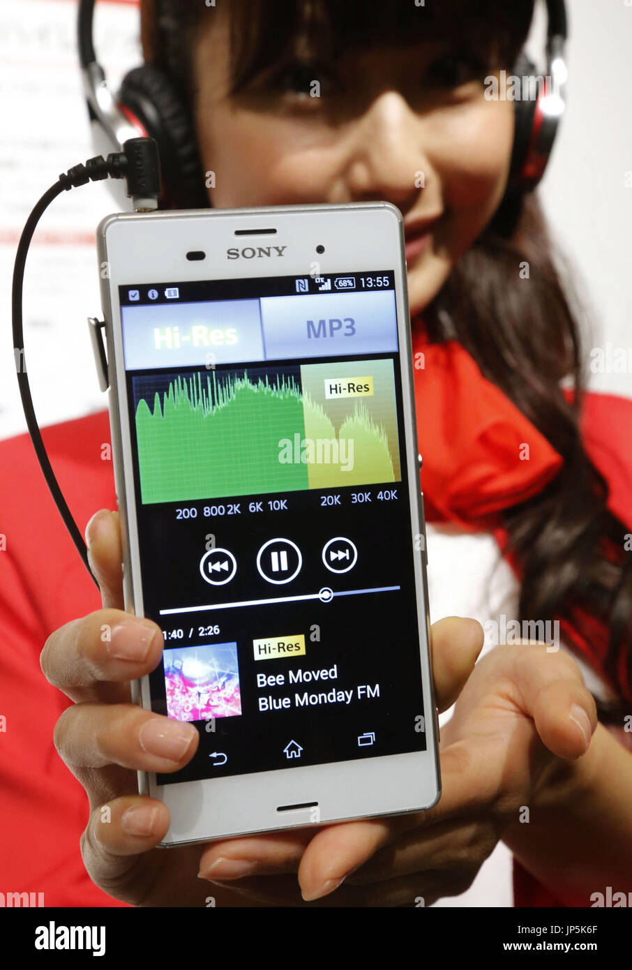 TOKYO, Japan - NTT Docomo Inc. shows a new Sony smartphone in Tokyo on ...