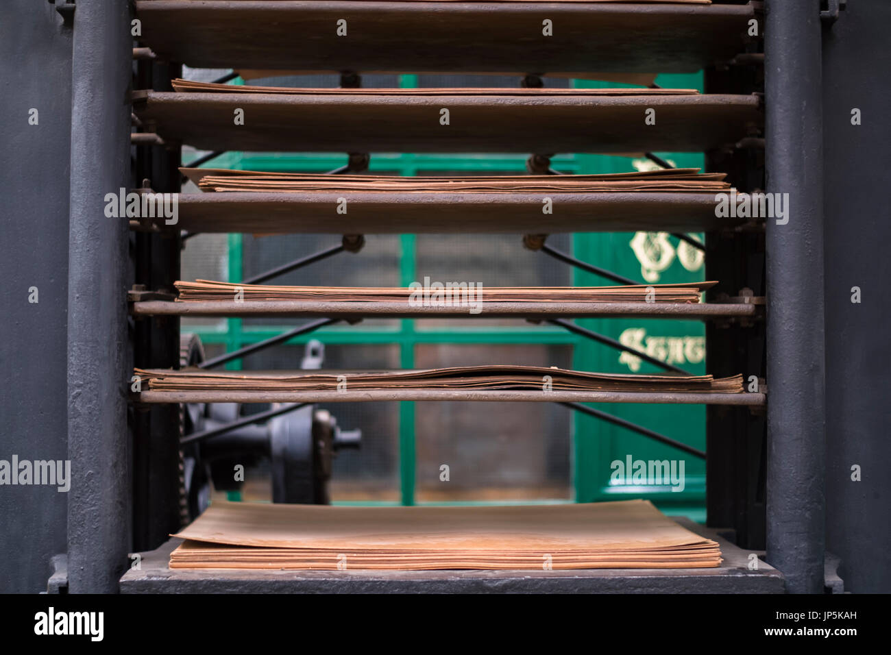 Some impressive old printing equipment on display at the industrial ...