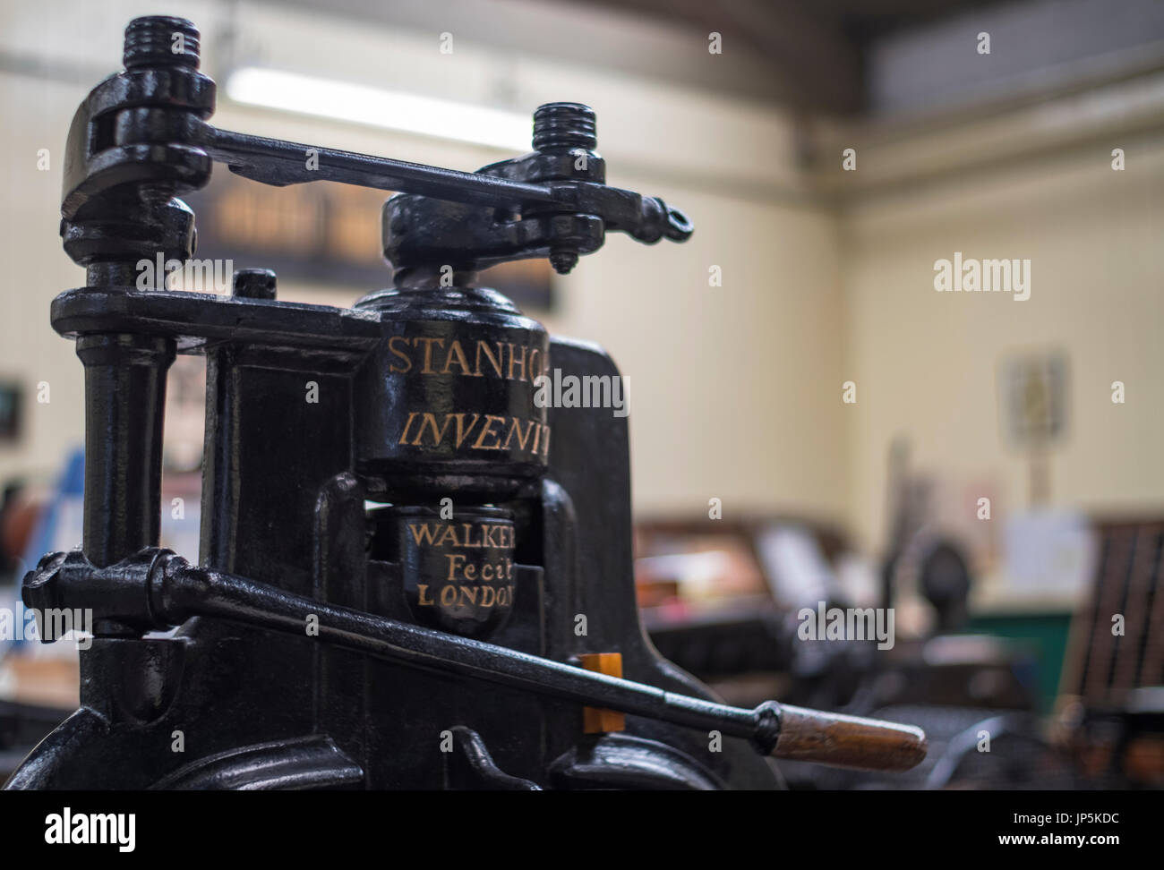 Some impressive old printing equipment on display at the industrial ...