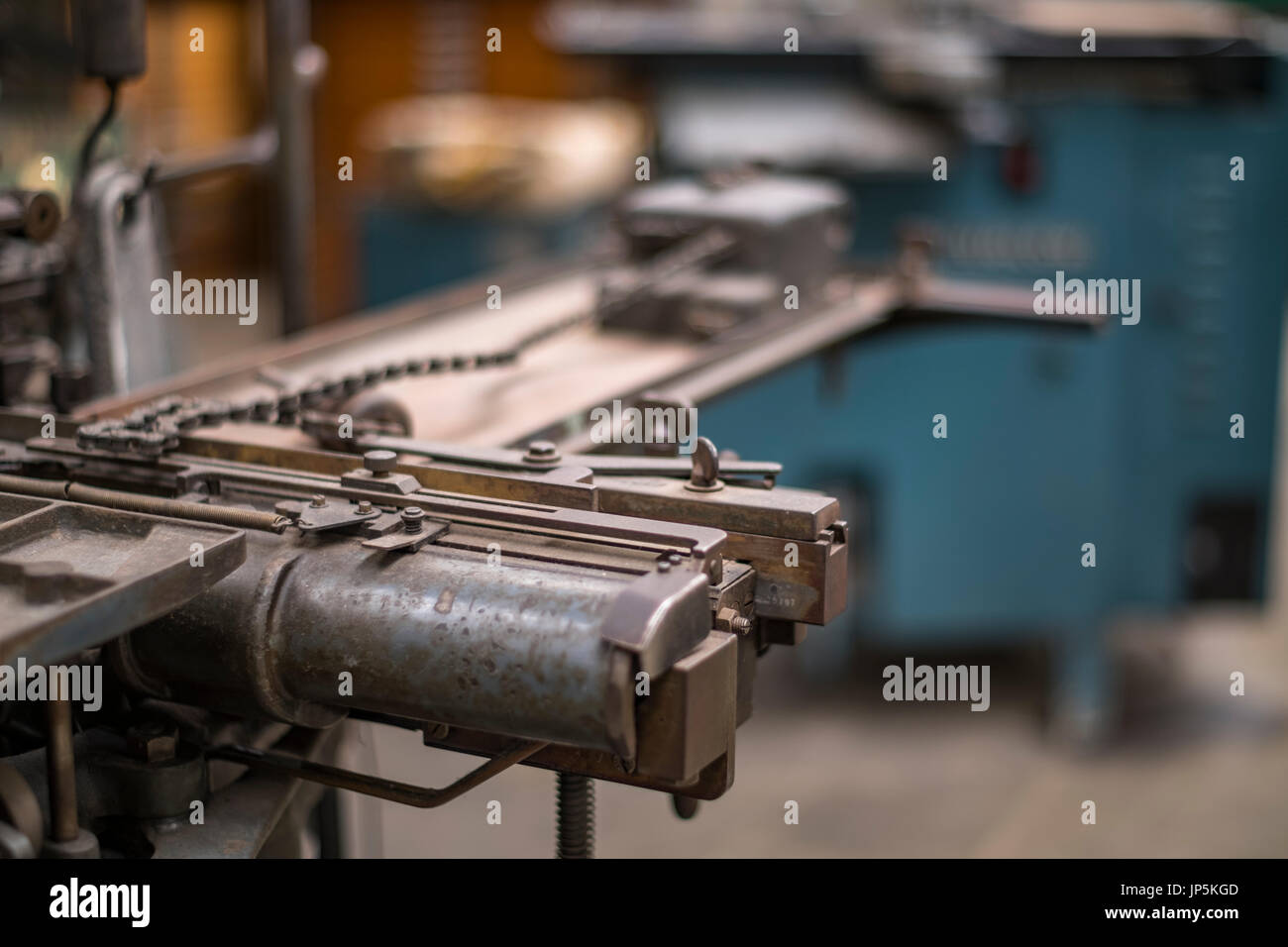 Some impressive old printing equipment on display at the industrial ...