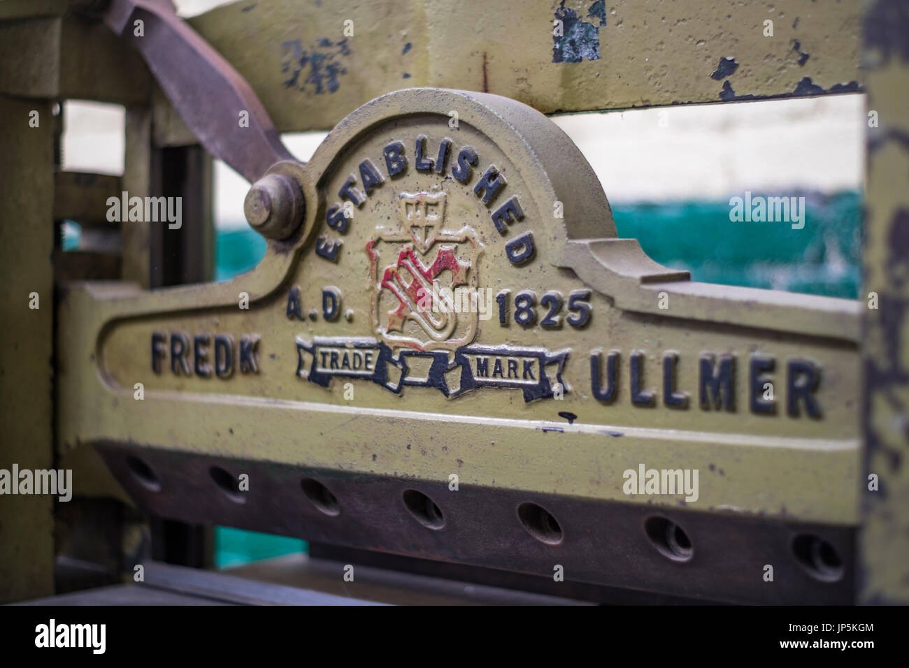 Some impressive old printing equipment on display at the industrial ...