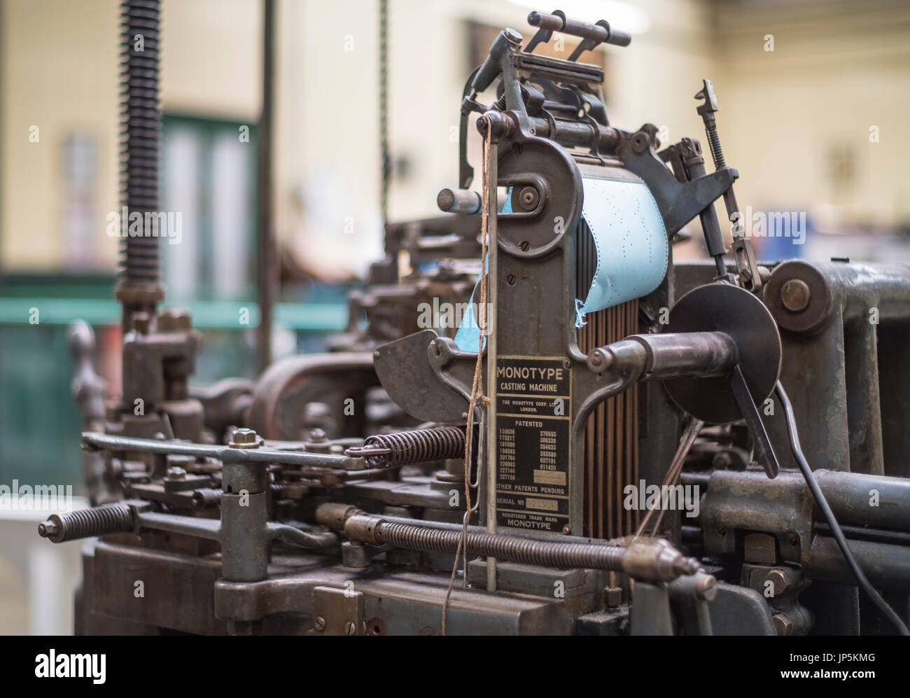 Some impressive old printing equipment on display at the industrial ...