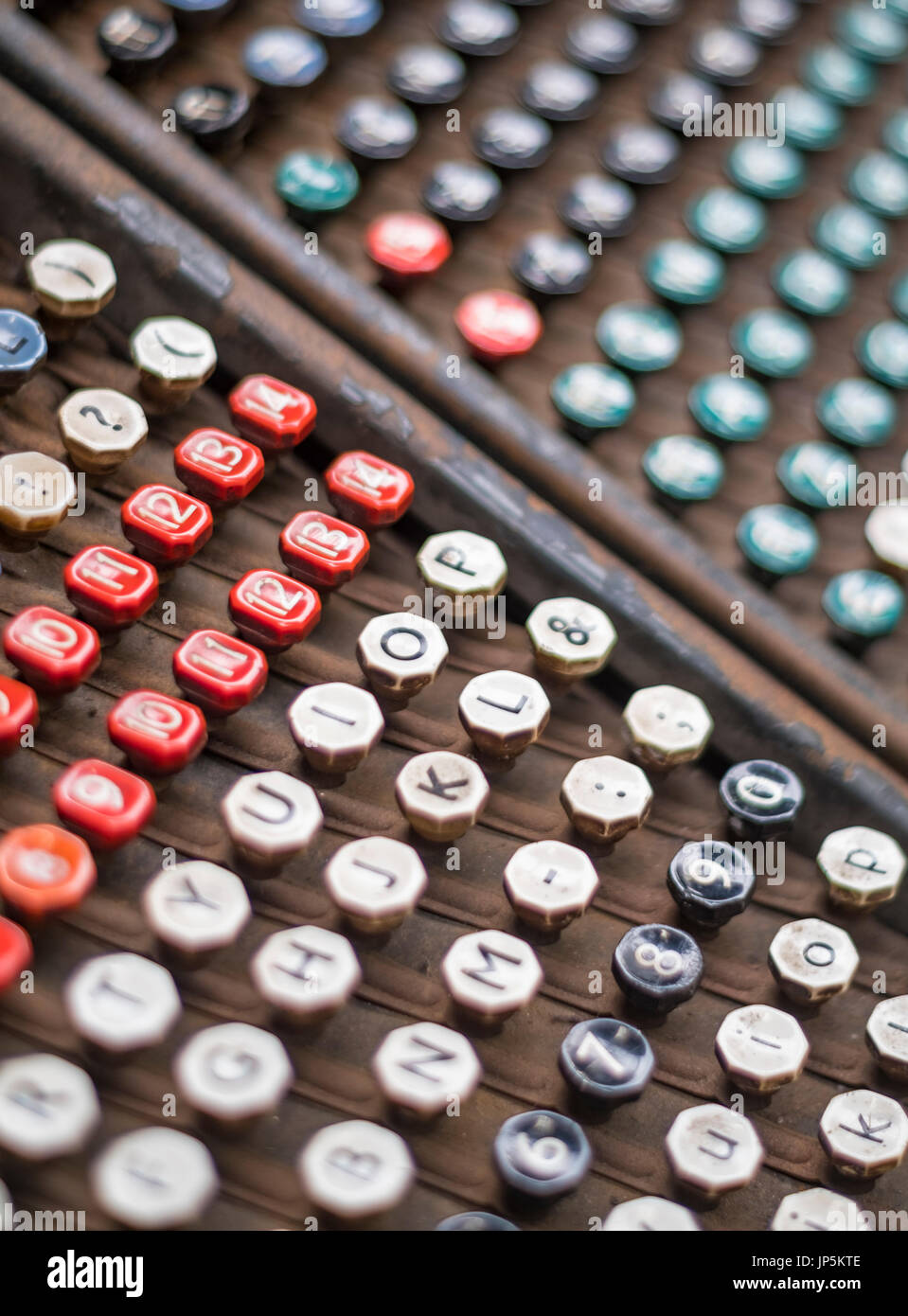 Some impressive old printing equipment on display at the industrial ...