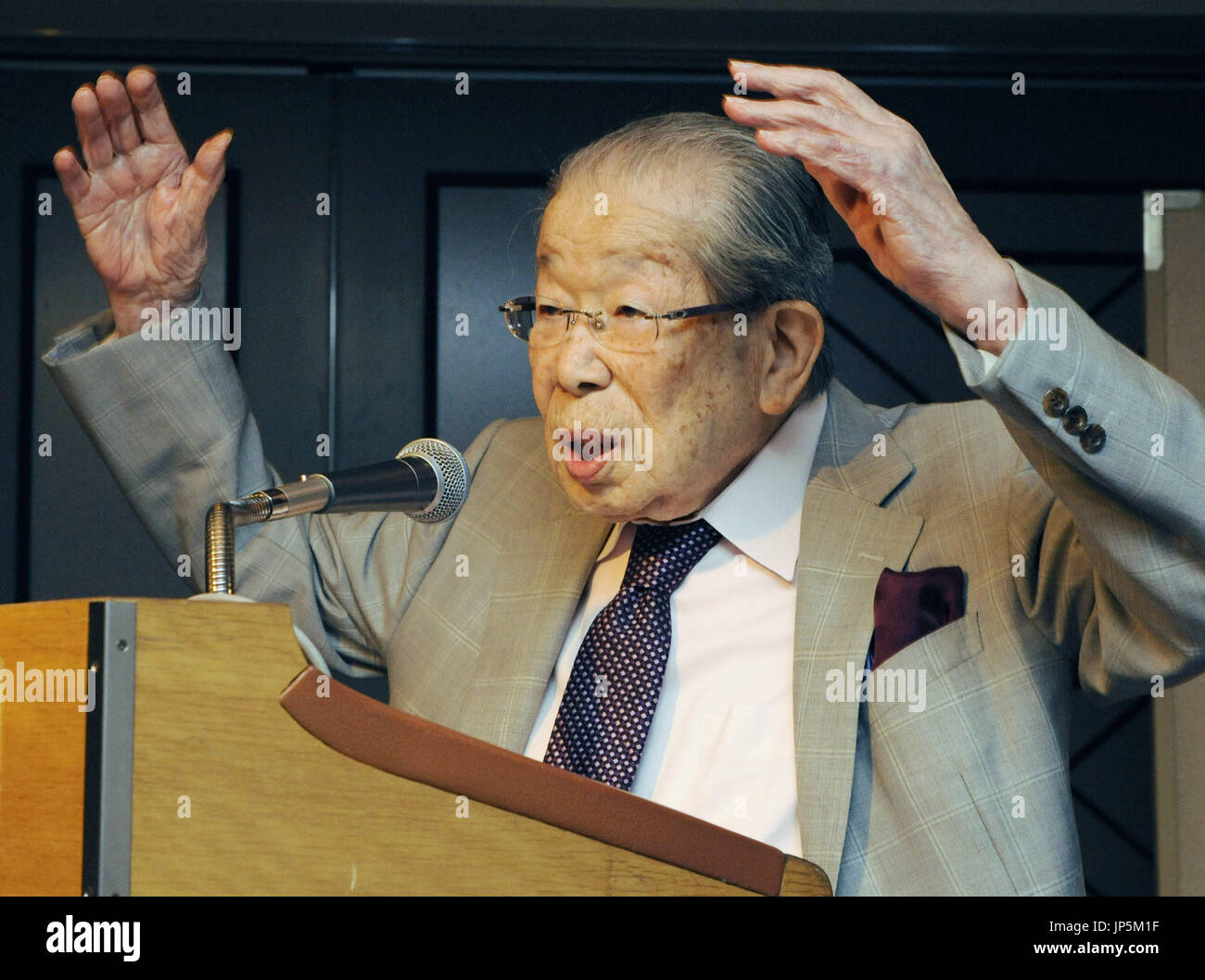 TOKYO, Japan - Physician Shigeaki Hinohara, honorary head of St. Luke's ...