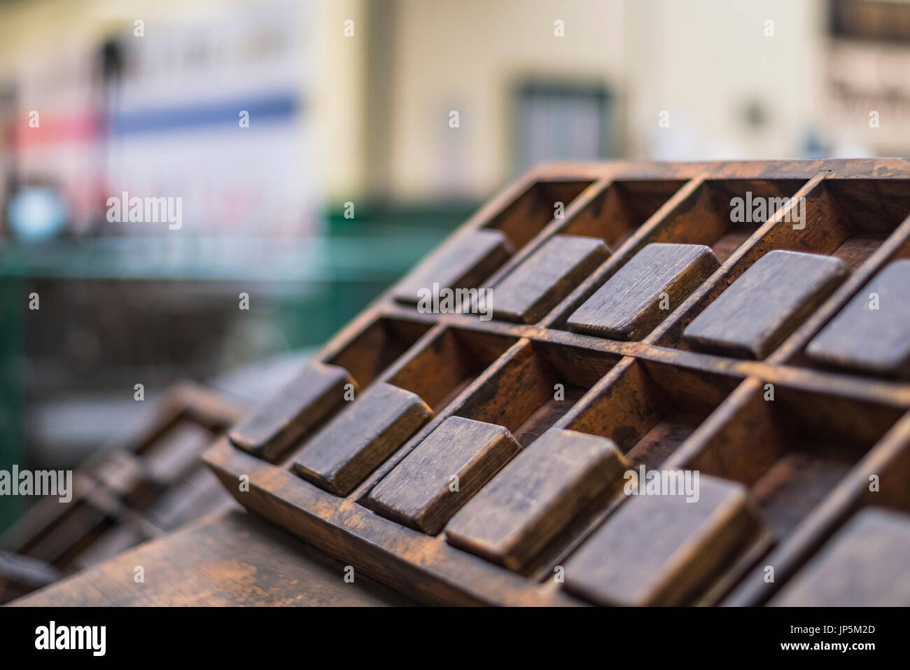 Some impressive old printing equipment on display at the industrial ...