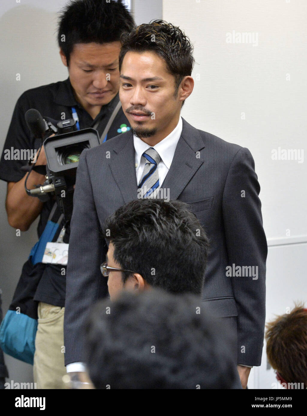 OKAYAMA, Japan - Japanese figure skater Daisuke Takahashi enters the venue of an event in the ...