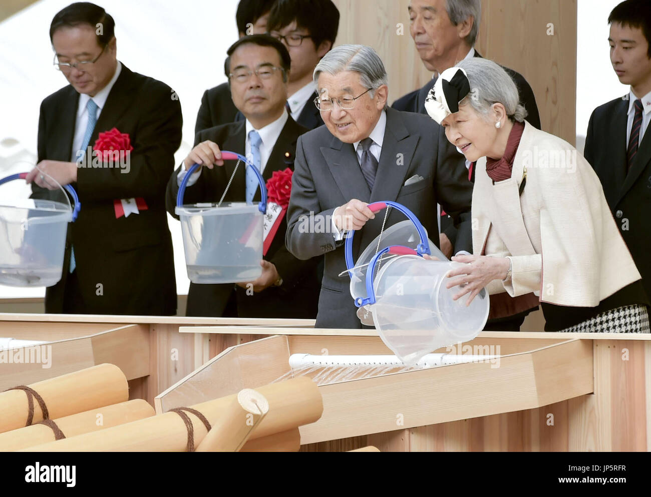 NARA, Japan - Japan's Emperor Akihito (2nd from R in front) and Empress ...