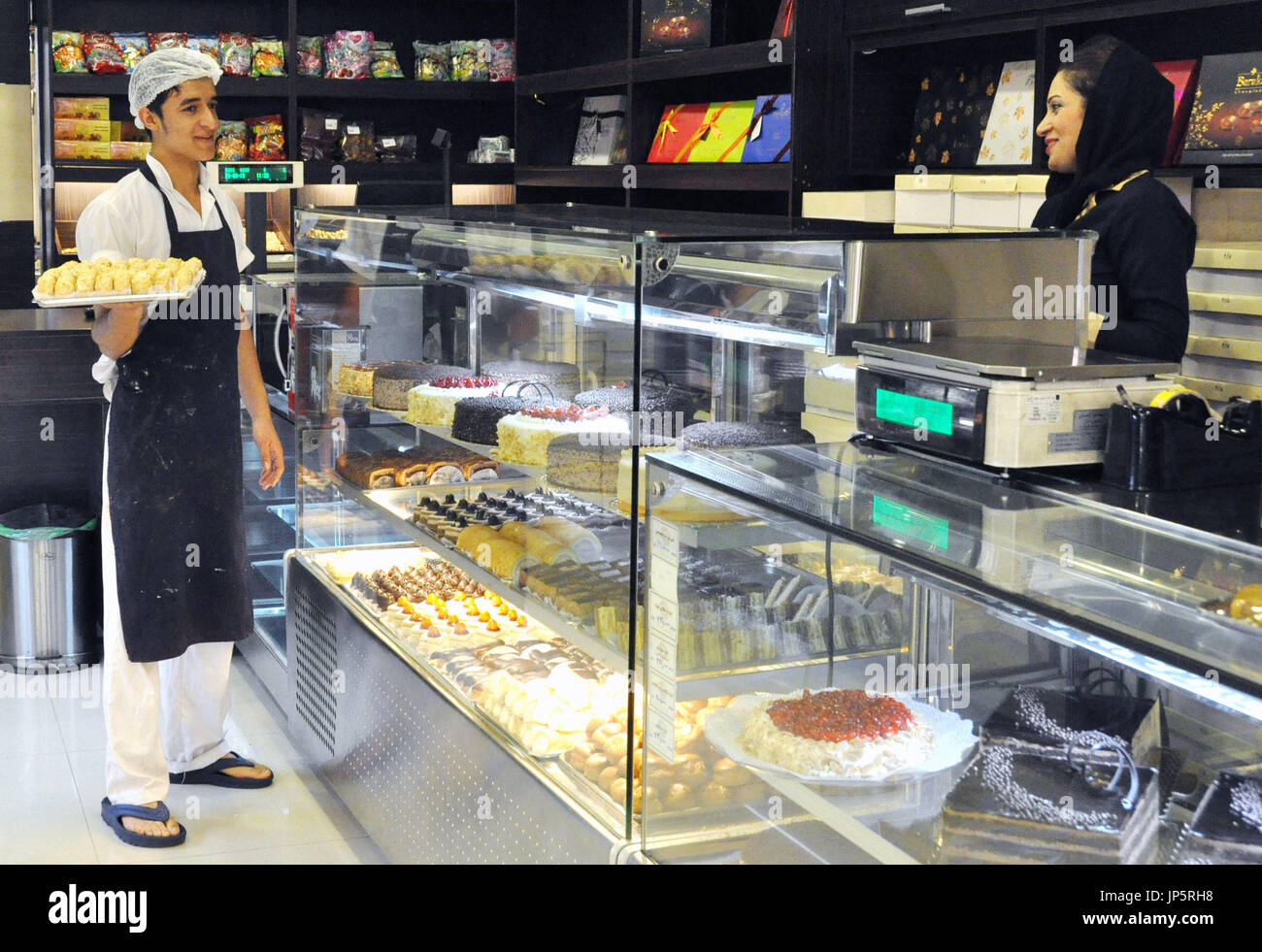 TEHRAN, Iran - A confectionery shop in Tehran offers a wide variety of ...