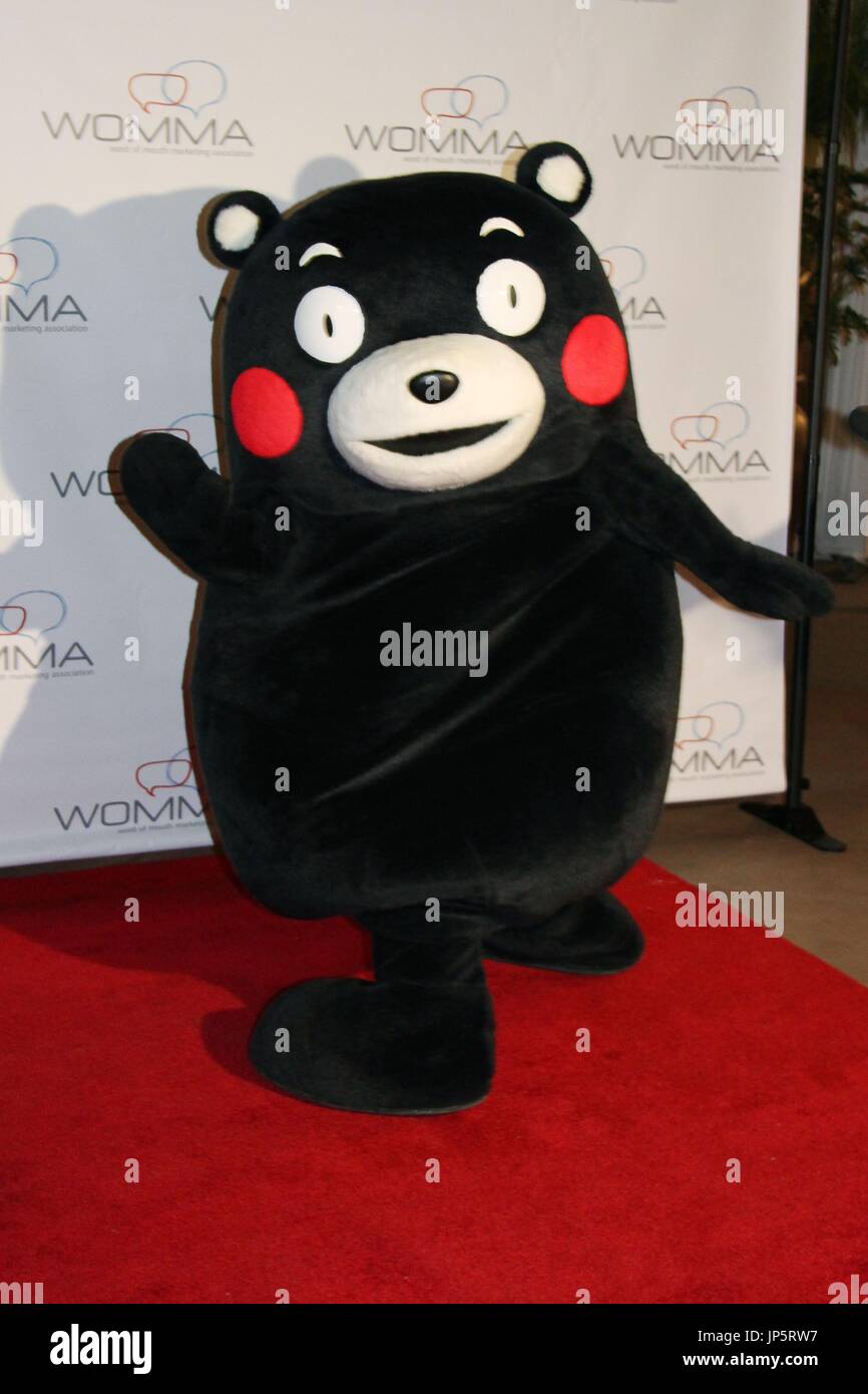 LOS ANGELES, United States - Kumamon, the black bear mascot of Japan's ...