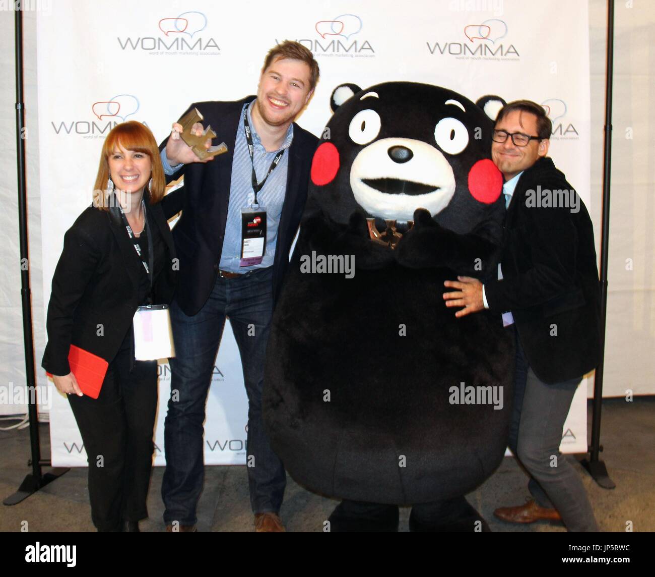 LOS ANGELES, United States - Kumamon, the black bear mascot of Japan's ...