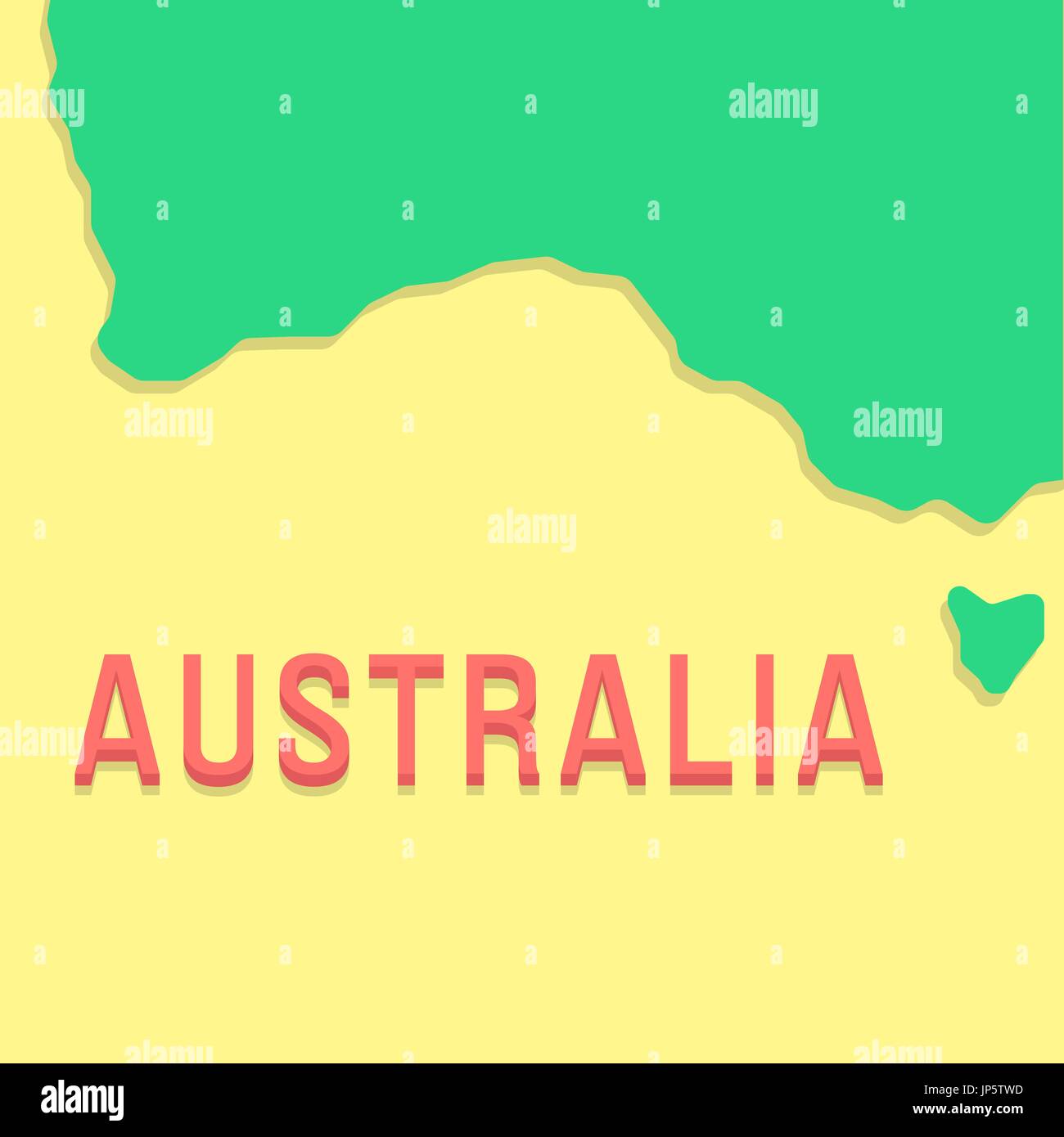 Green australian map Stock Vector Images - Alamy