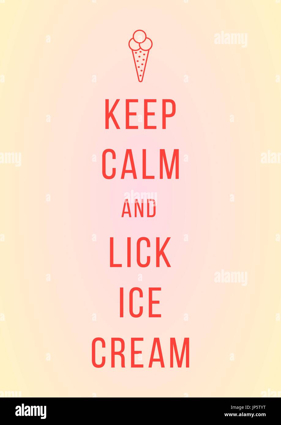 Keep ice cream Stock Vector Images - Alamy
