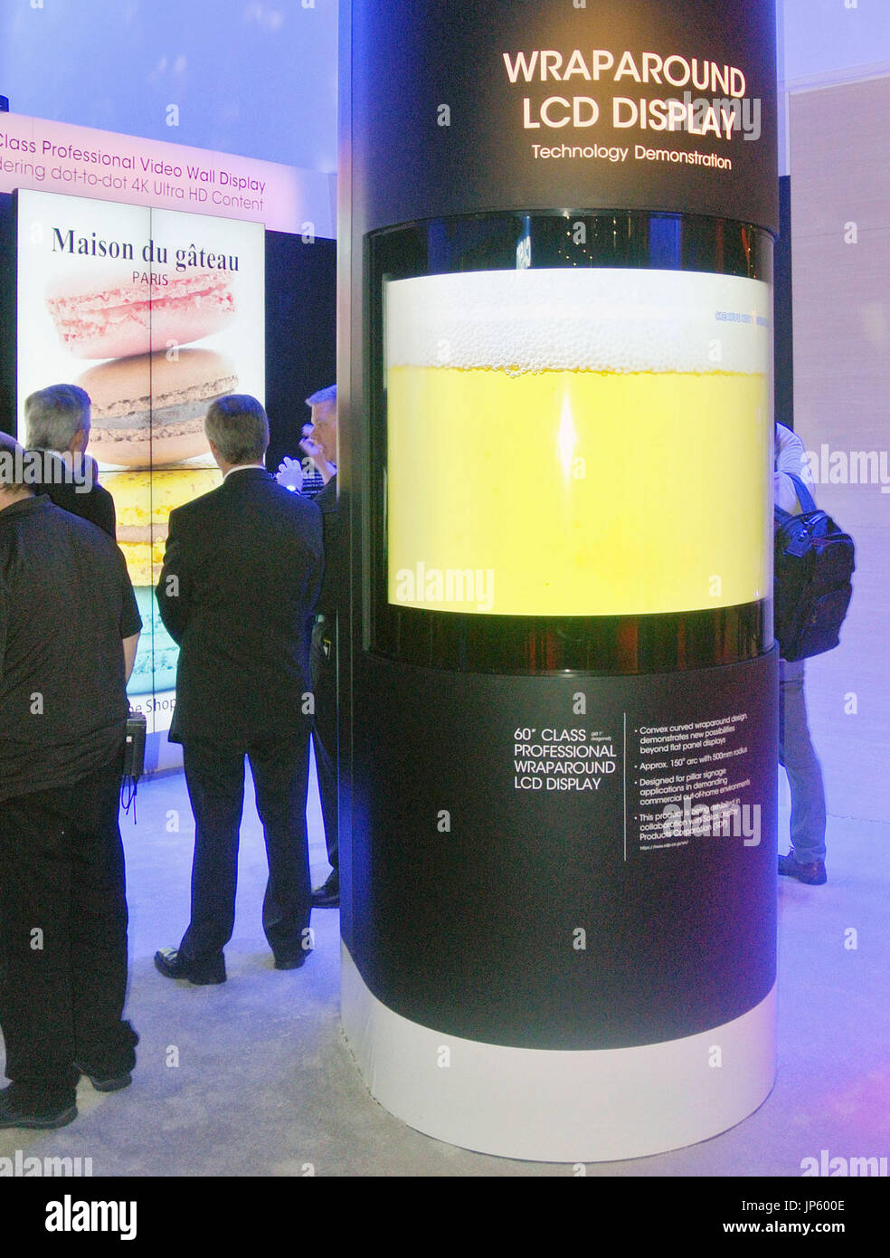 LAS VEGAS, United States - A wraparound liquid crystal display panel ...