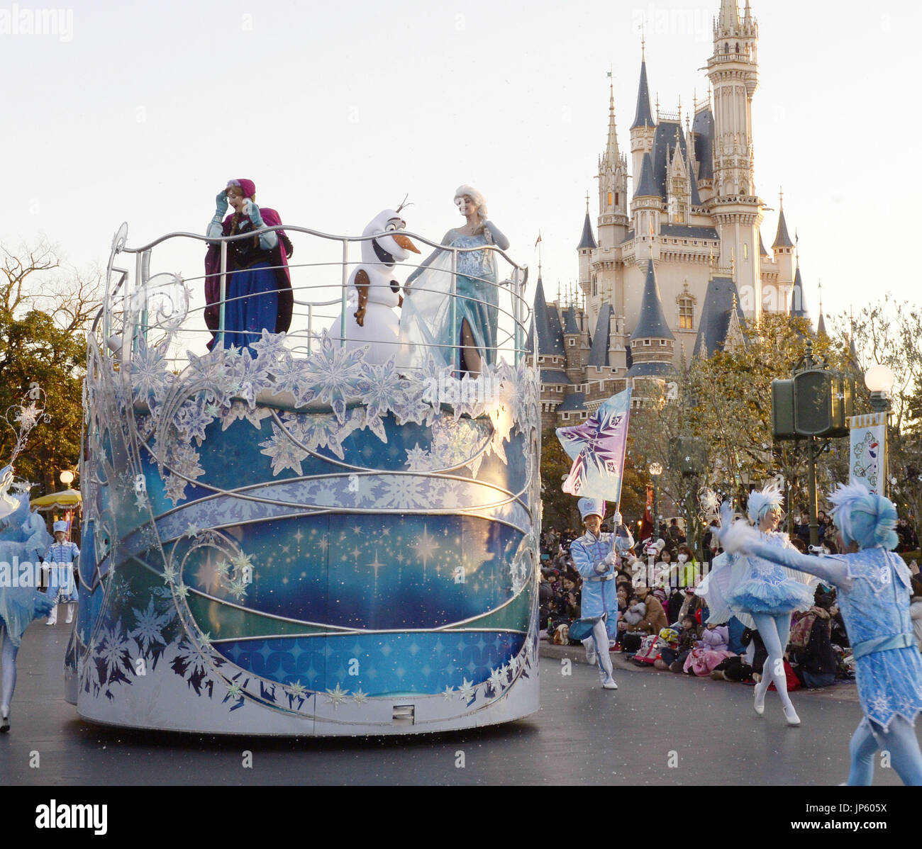 URAYASU, Japan - A parade featuring characters from Disney animation ...
