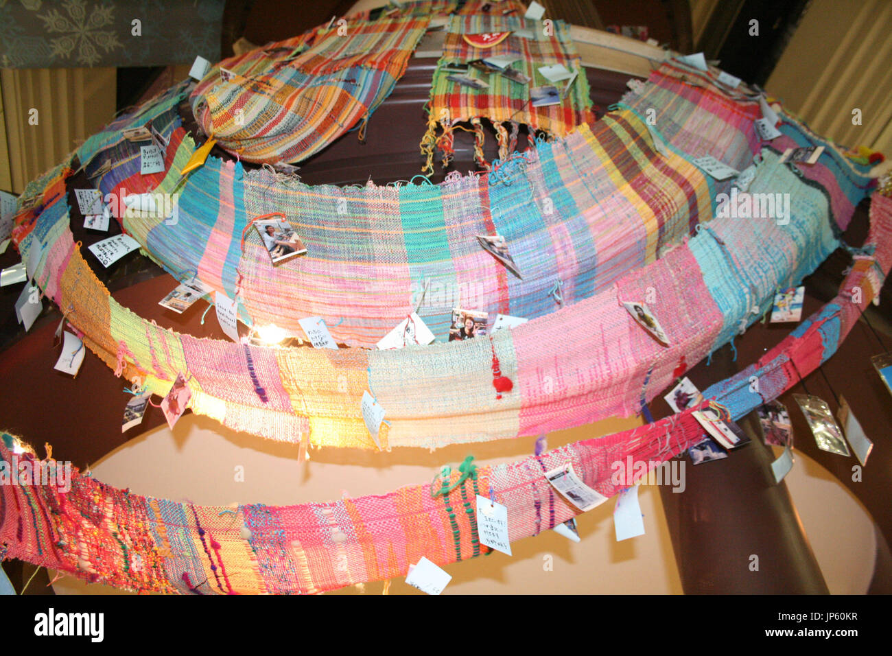 KOBE, Japan - A "Saori-ori" freely woven piece involving about 2,700 ...
