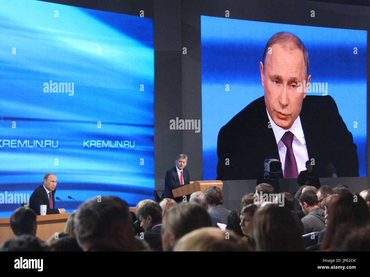MOSCOW, Russia - Russian President Vladimir Putin holds an annual year ...