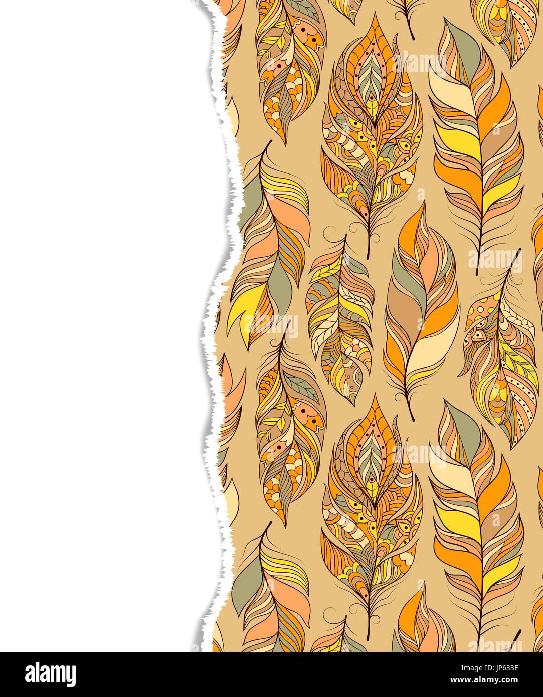 colorful pattern with torn paper Stock Vector Image & Art - Alamy