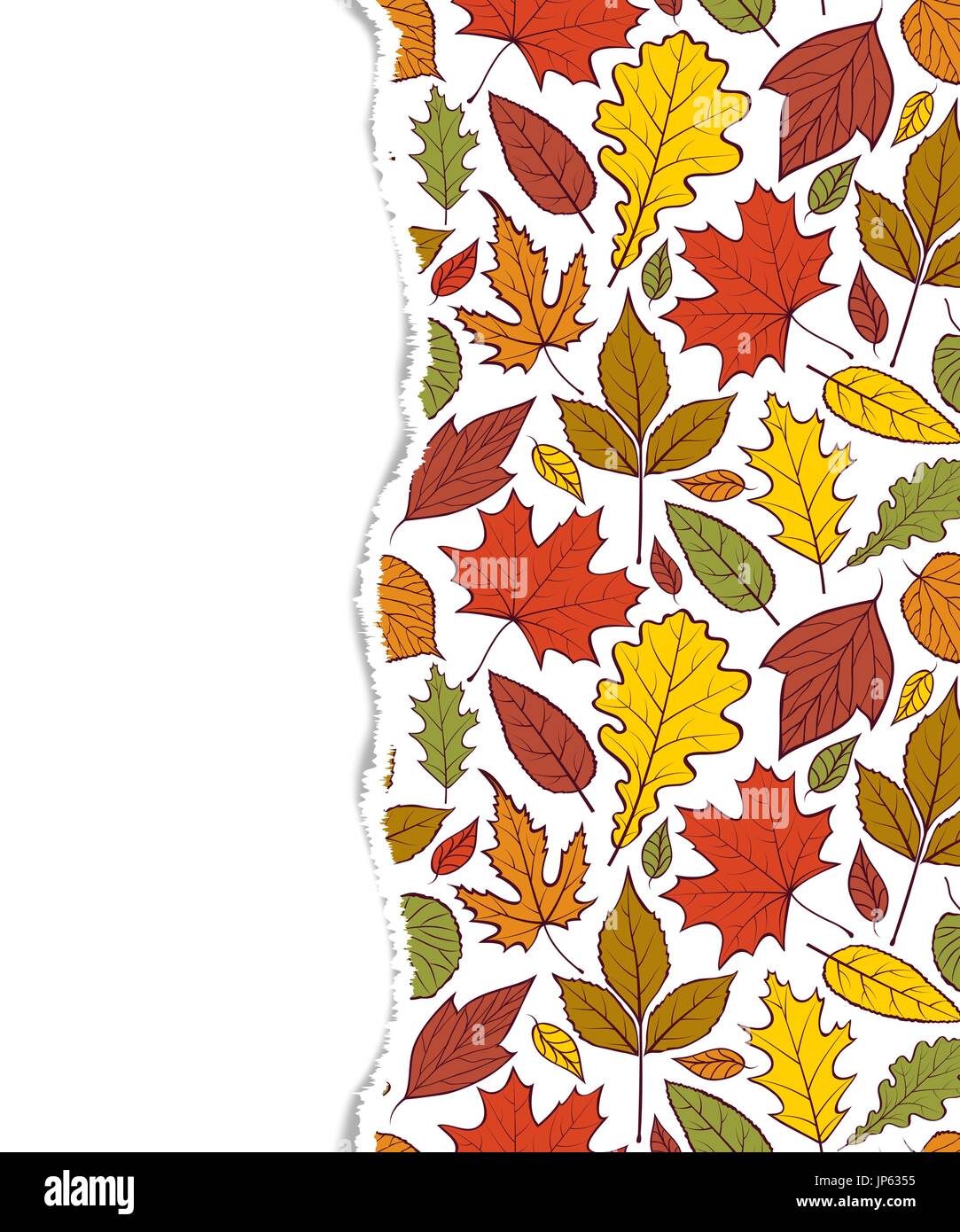 Torn leaves Stock Vector Images - Alamy