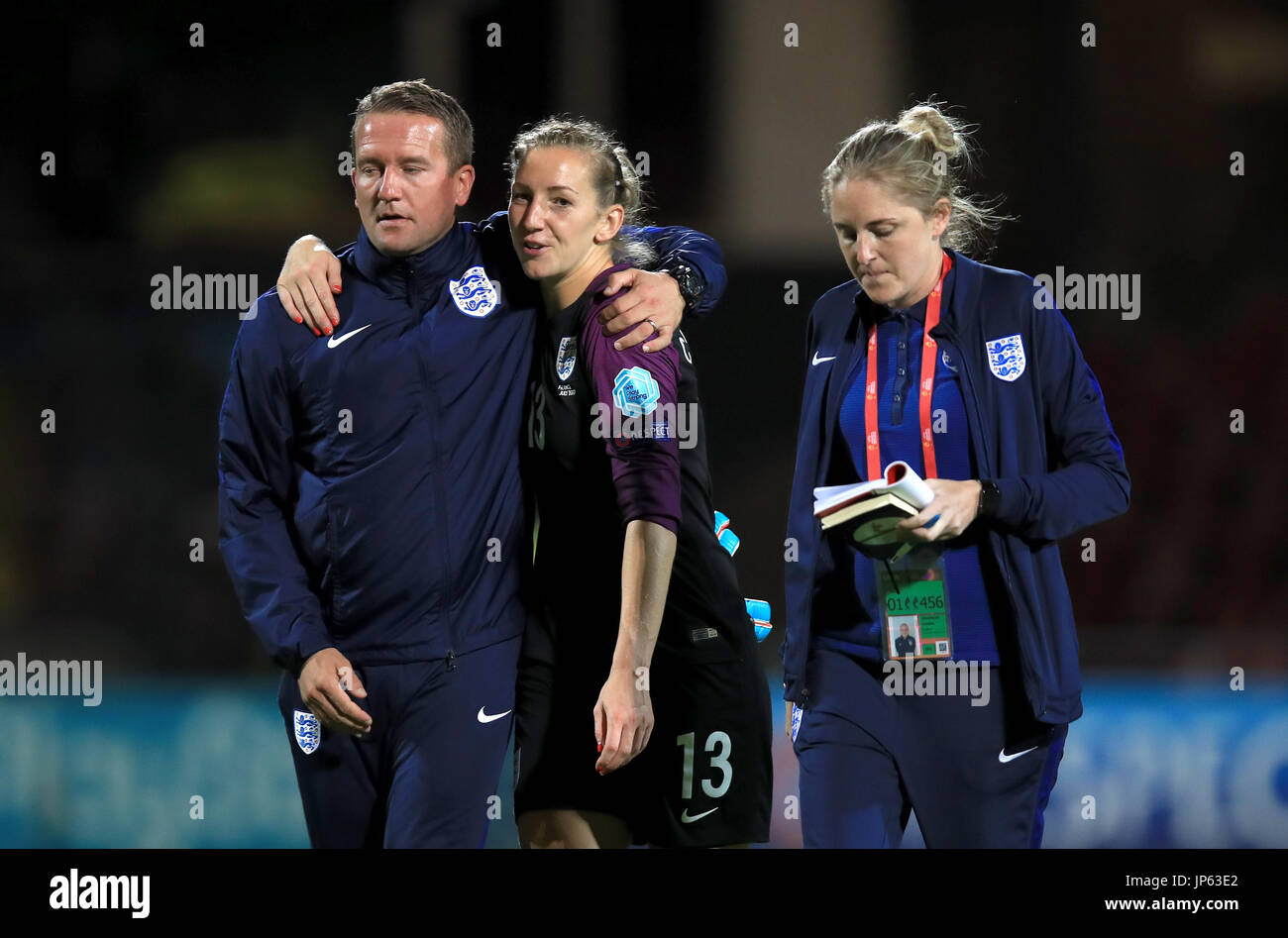 England's Siobhan Chamberlain (centre) during the UEFA Women's Euro ...