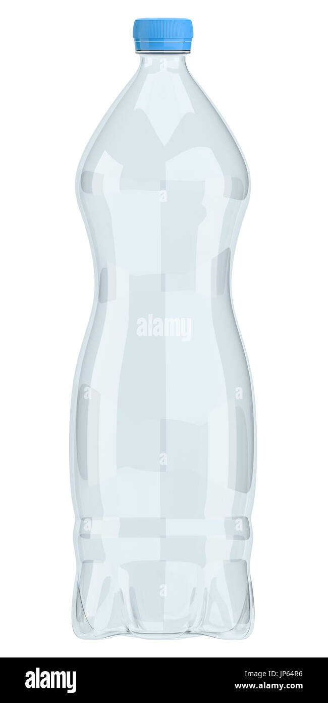 Small plastic water bottle isolated on white Stock Photo - Alamy