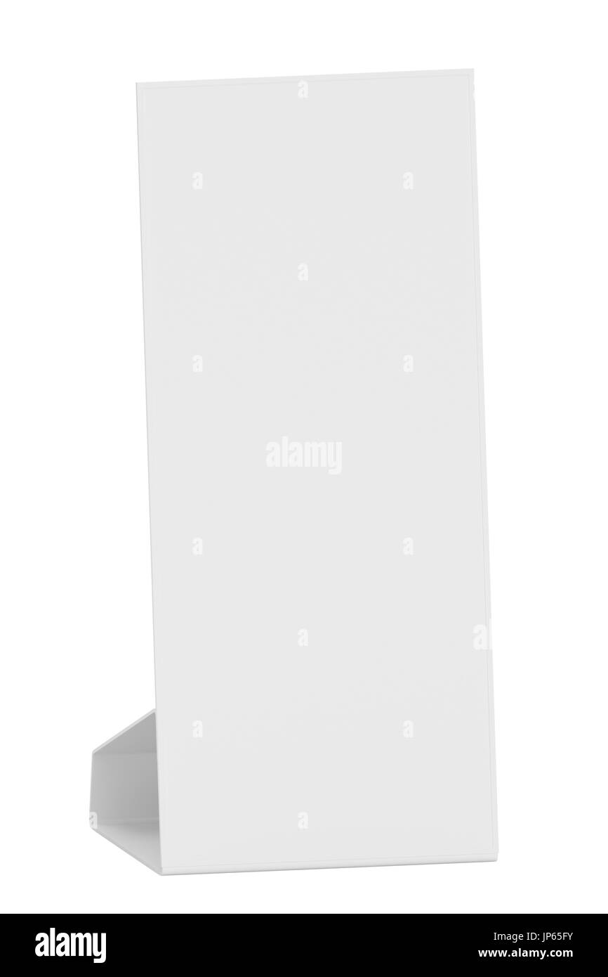 Blank paper table card Stock Photo - Alamy