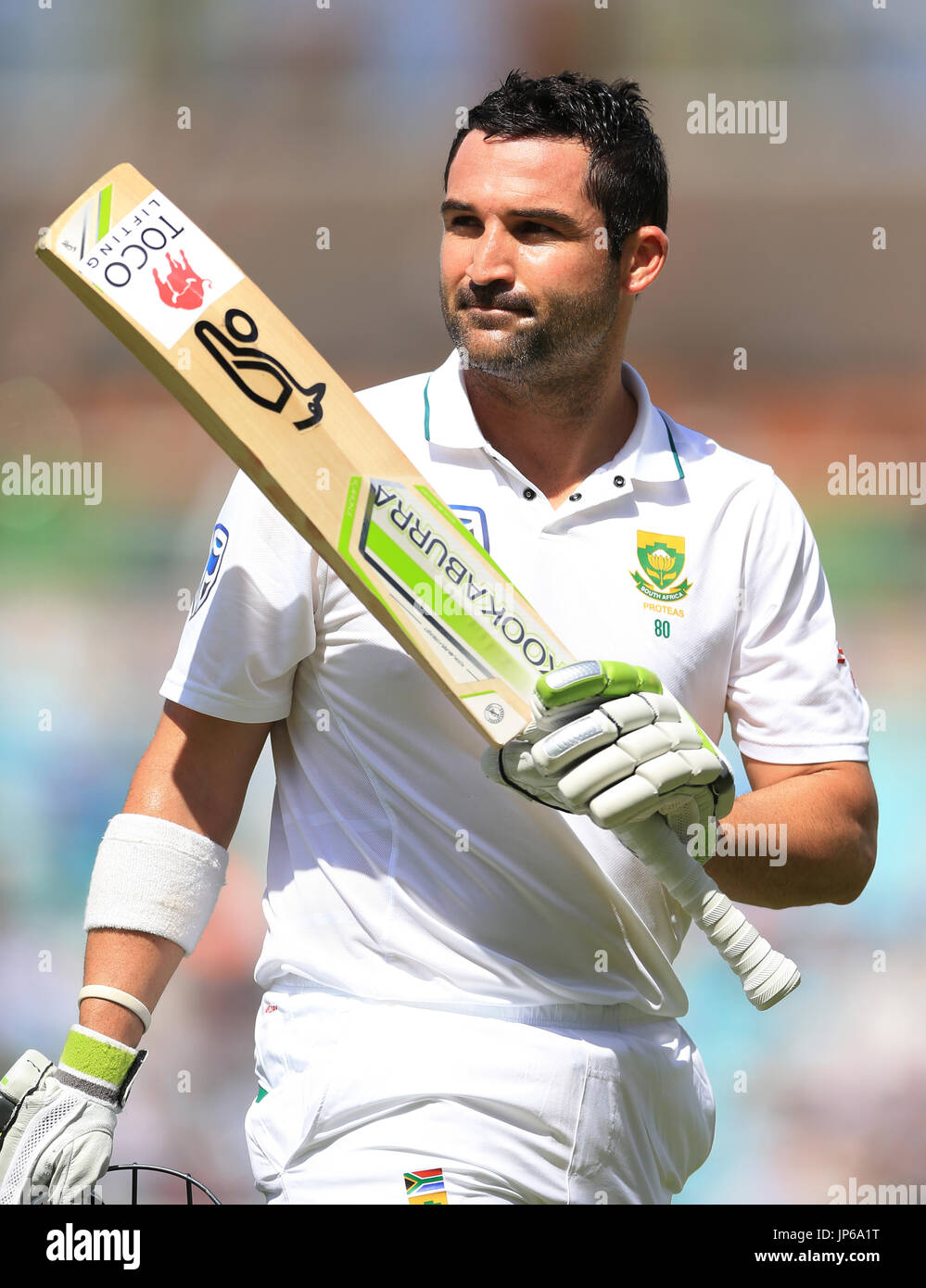 South Africa's Dean Elgar after his innings of 136 during day five of ...