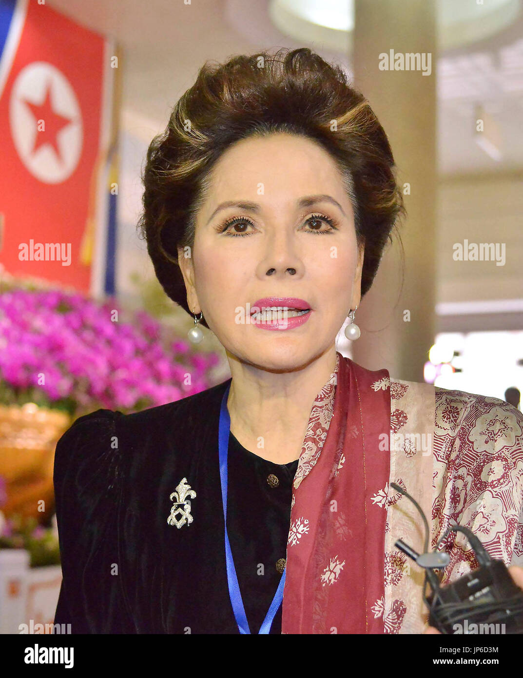 Dewi Sukarno, widow of former Indonesian President Sukarno, visits an ...