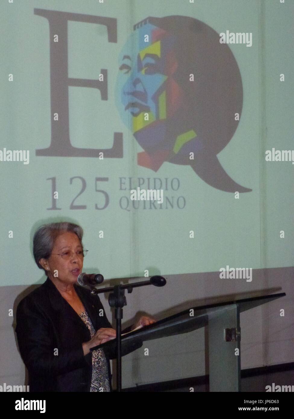 Lila Quirino, a niece of the late Philippine President Elpidio Quirino ...