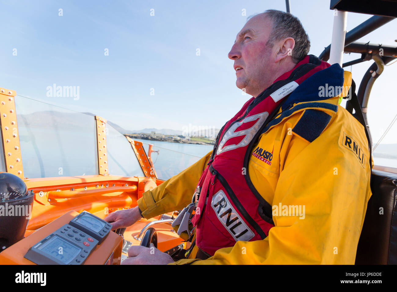 RNLI Lifeboat Helm / Control Room Stock Photo - Alamy