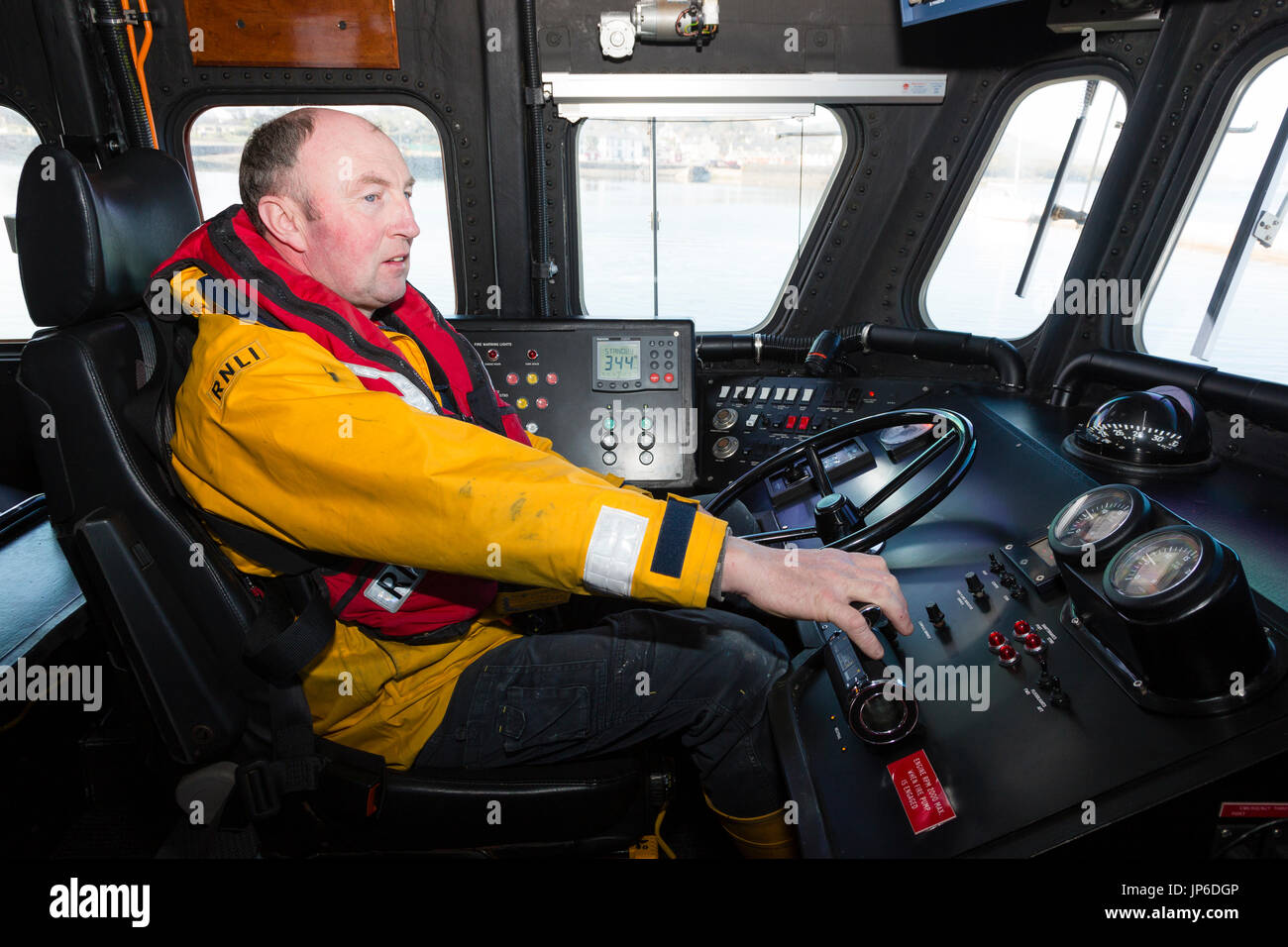 RNLI Lifeboat Helm / Control Room Stock Photo - Alamy