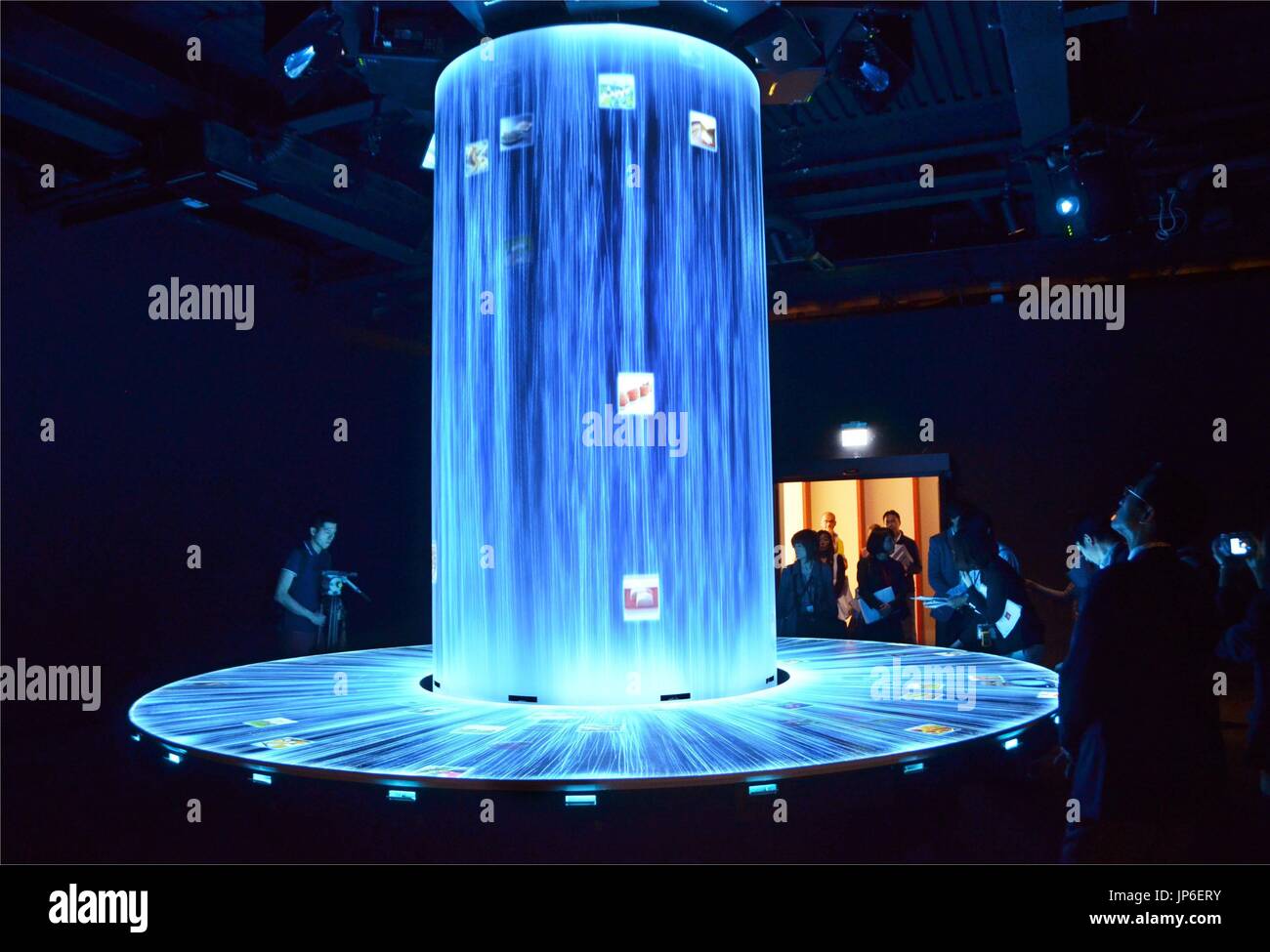 Photo shows an information display apparatus called the "diversity ...