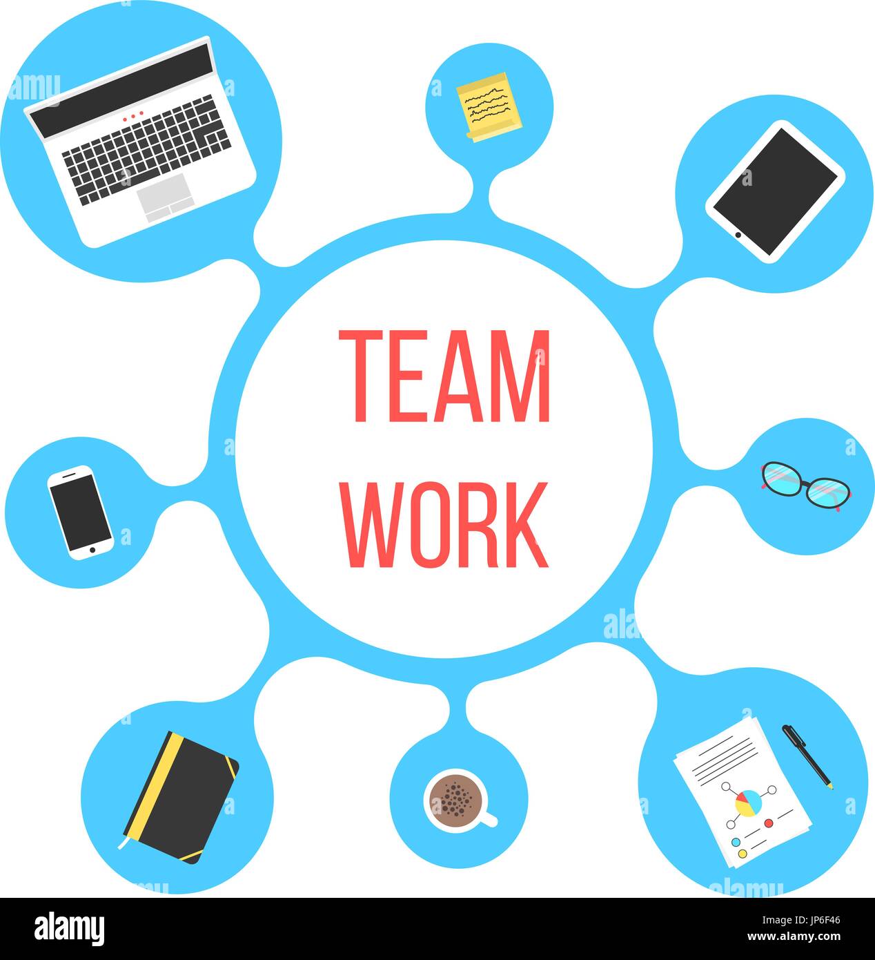 Corporate team concept Stock Vector Images - Alamy