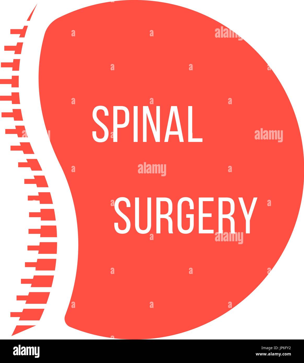 red spinal surgery icon Stock Vector Image & Art - Alamy