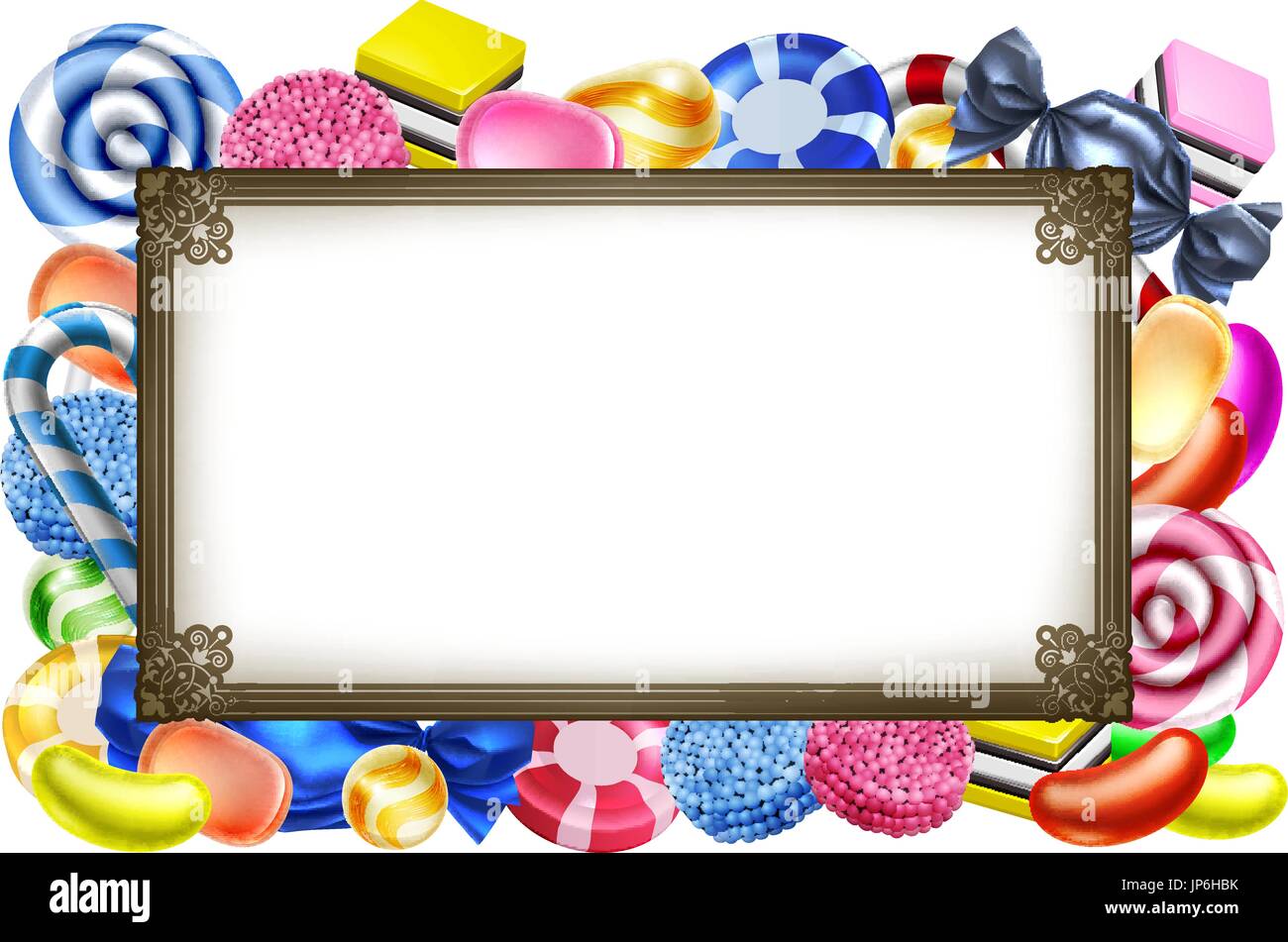 Sweets isolated candy candies Stock Vector Images - Alamy