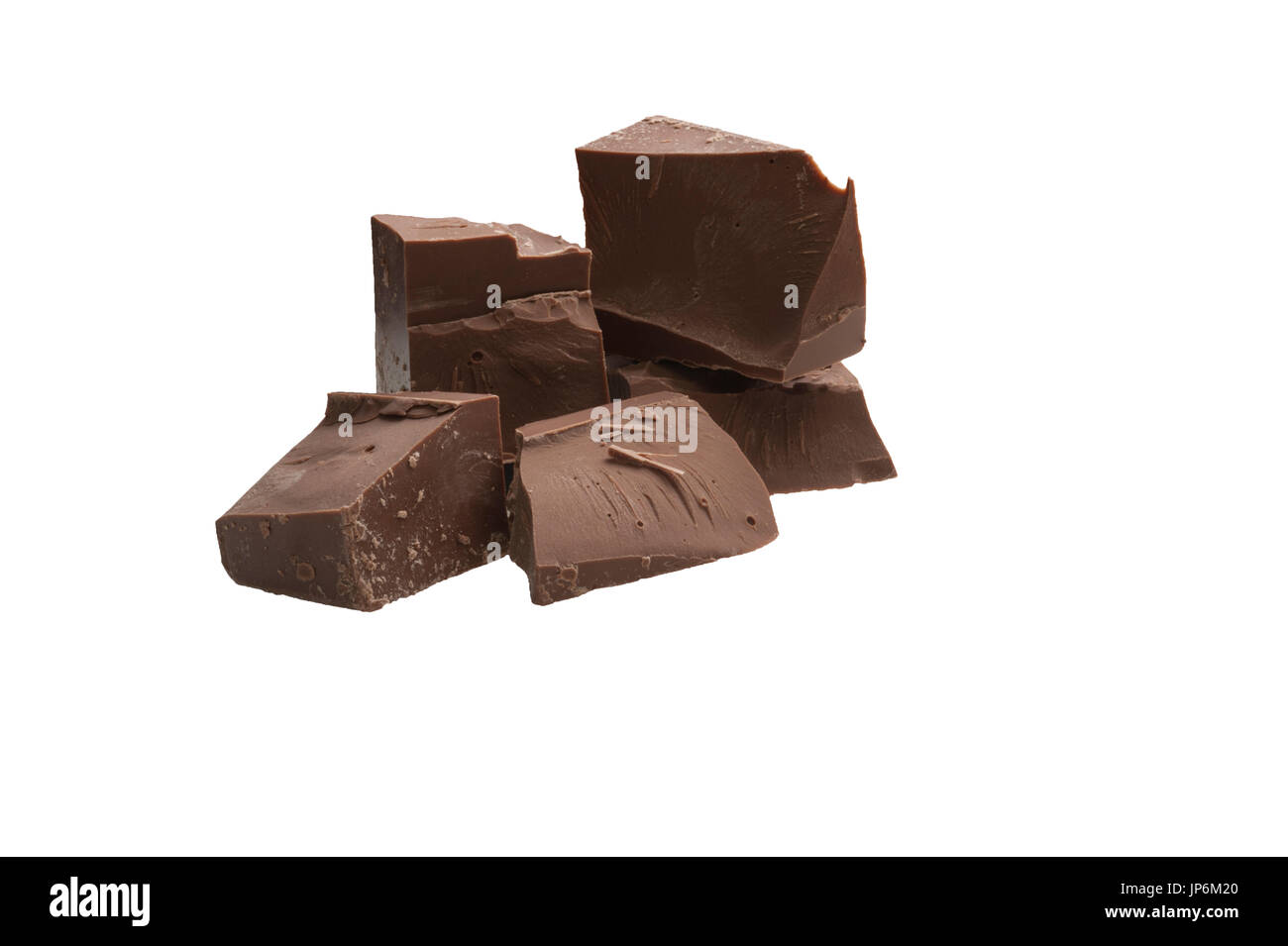 Milk Chocolate Chunks Stock Photo - Alamy