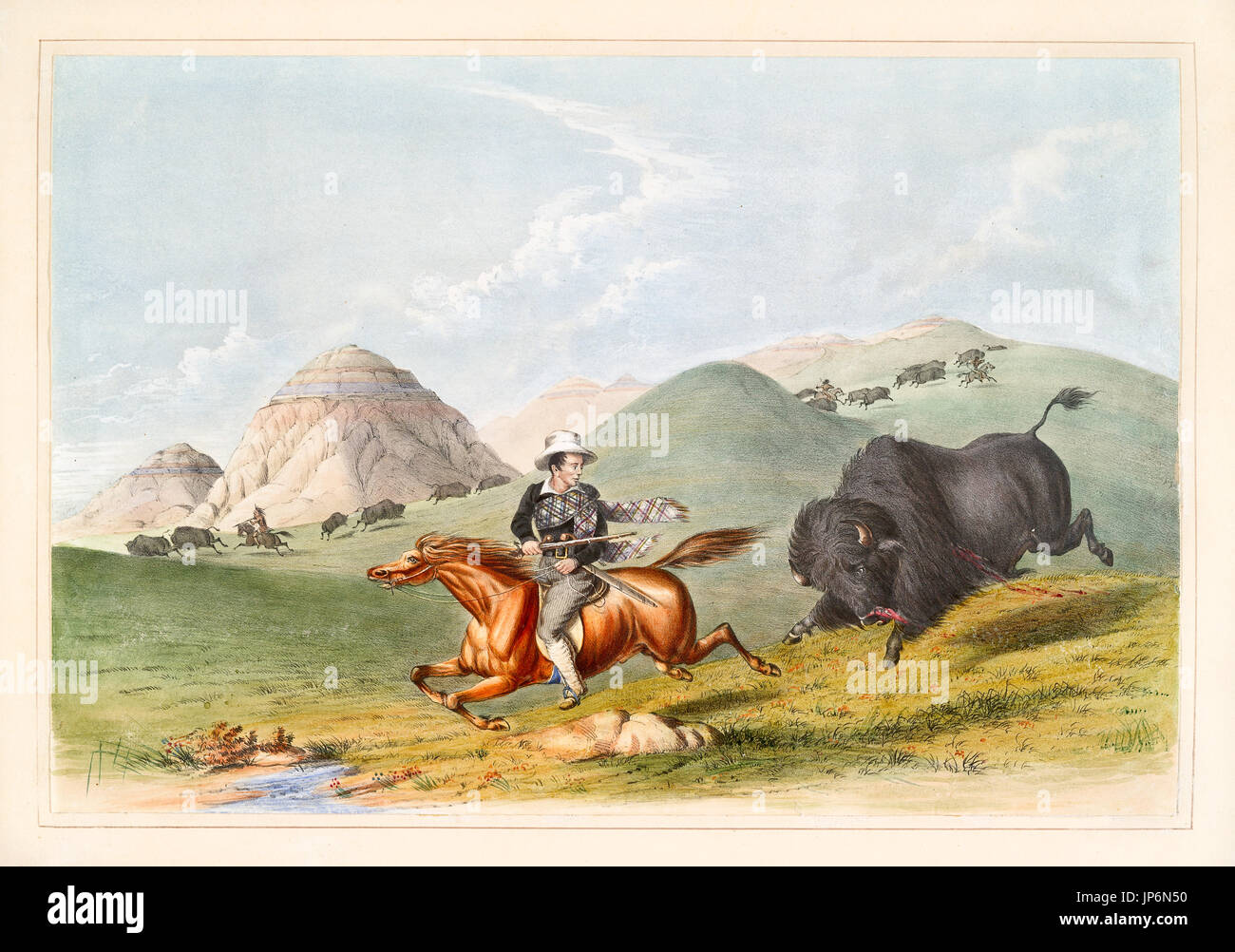 Bull chasing man hi-res stock photography and images - Alamy