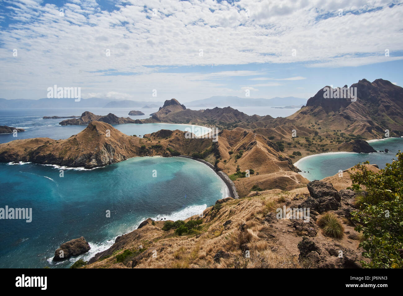 padar island komodo indonesia Stock Photo - Alamy
