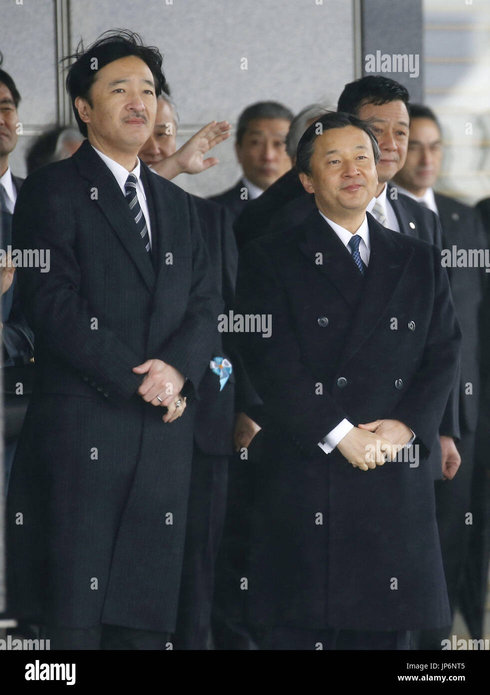 Japanese Crown Prince Naruhito (R) and Prince Akishino see Emperor ...