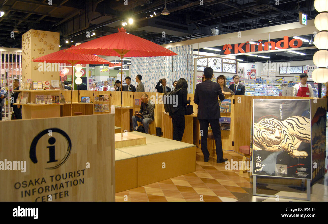 Japanese travel agency H.I.S. Co. opens an information center for ...
