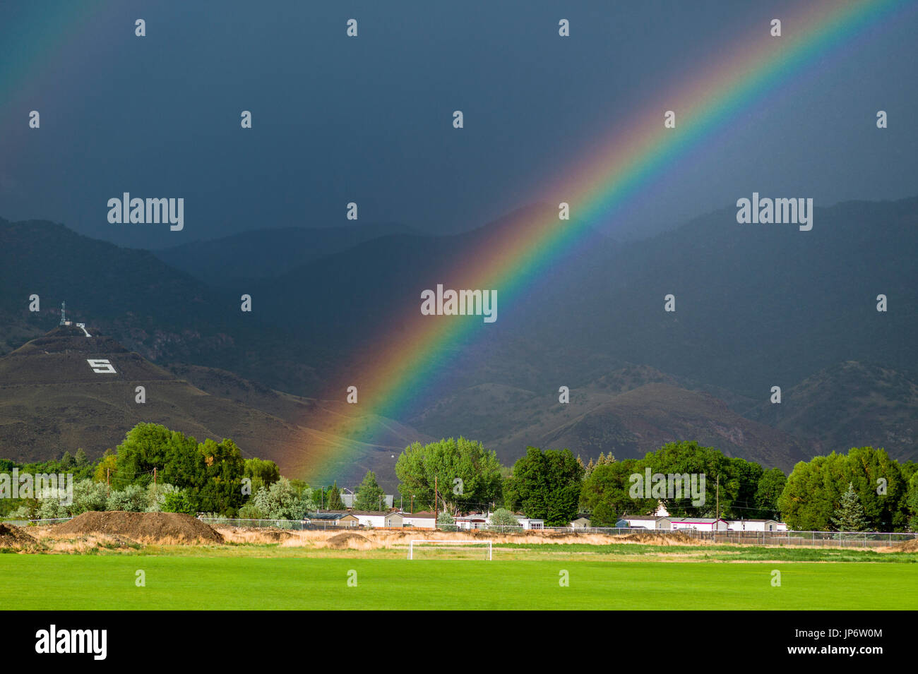 Beautiful scenery rainbow hi-res stock photography and images - Alamy