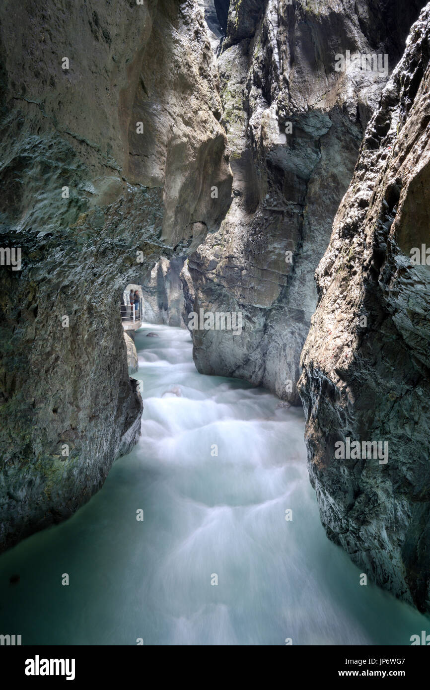 Partnach Gorge - Partnachklamm, Garmisch-Partenkirchen, Upper Bavaria ...