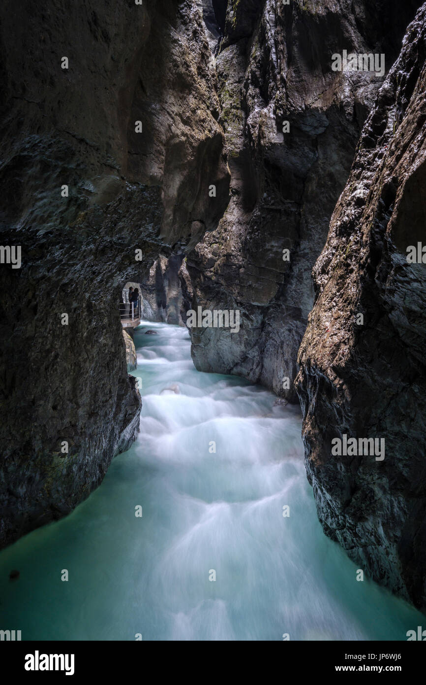 Partnach Gorge - Partnachklamm, Garmisch-Partenkirchen, Upper Bavaria ...