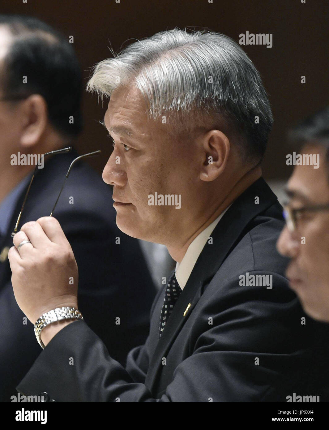 Andrew Hsia, chairman of Taiwan's Mainland Affairs Council, holds talks ...