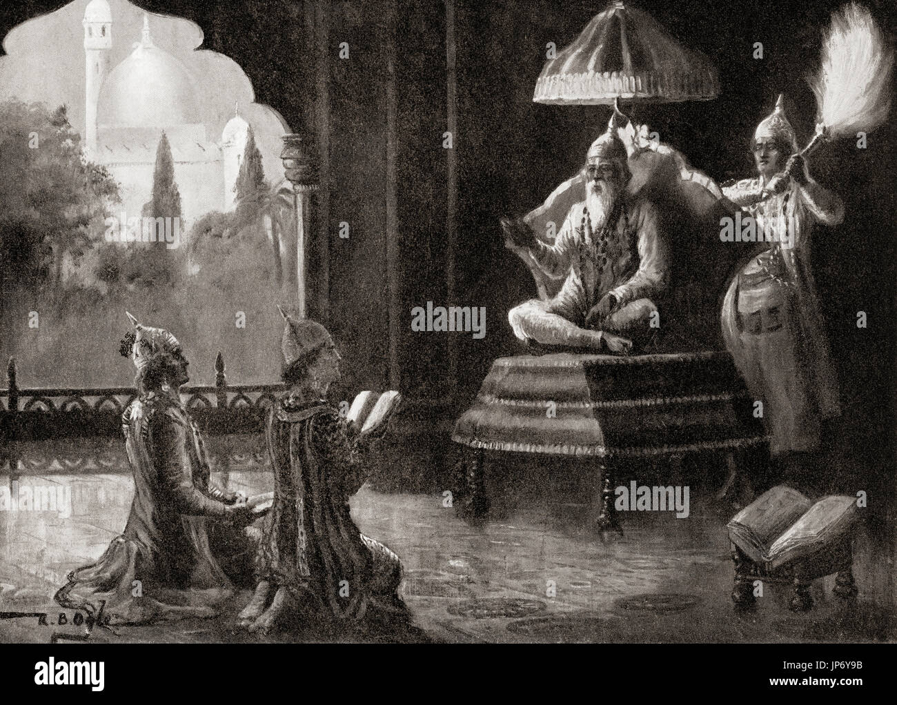 The medieval reformer Kabir and his sons, 1510. Kabir, 15th-century ...