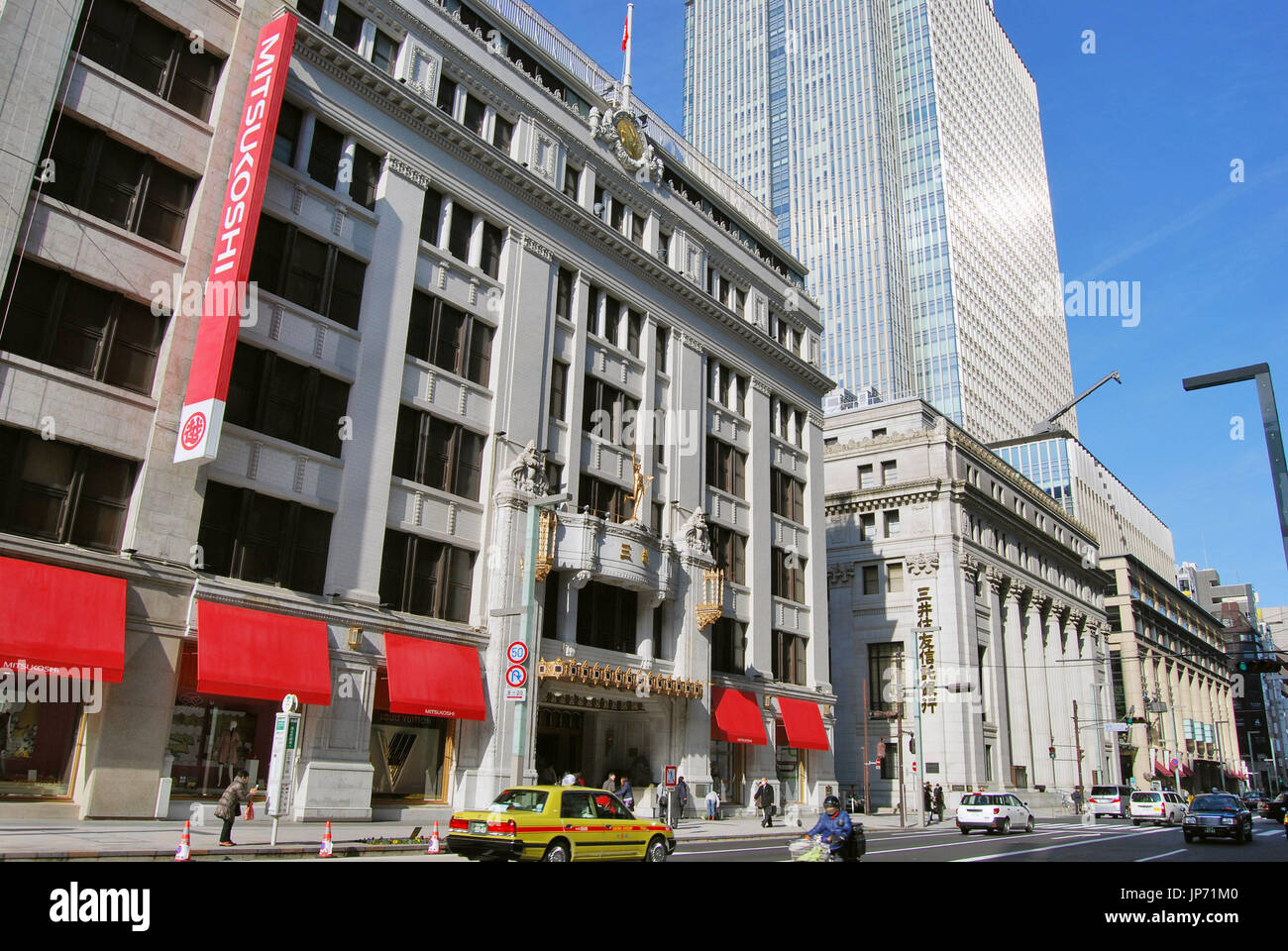 The Mitsukoshi department store's Nihonbashi flagship building (L), the ...