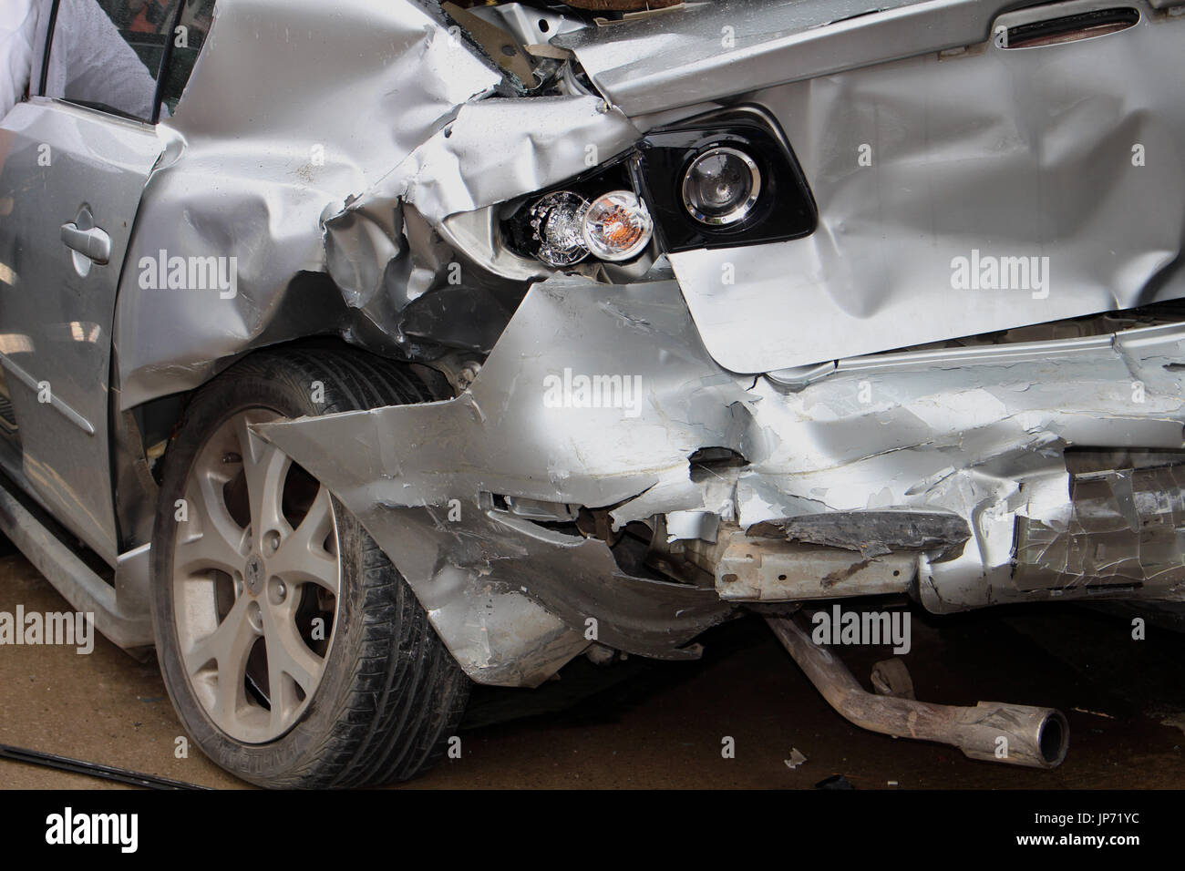car crash background Stock Photo - Alamy