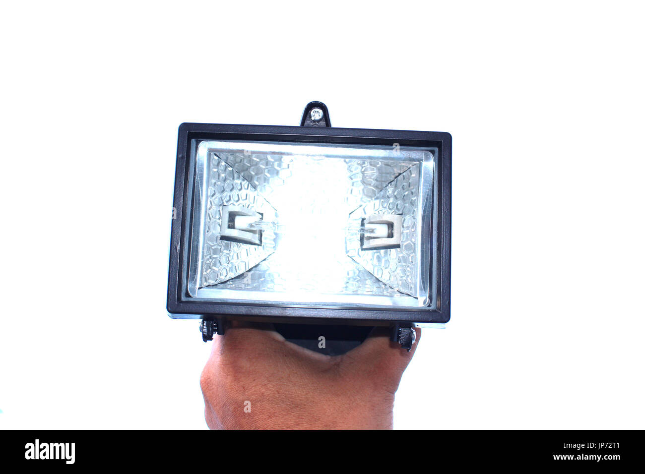 hand hold lamp on isolated Stock Photo - Alamy