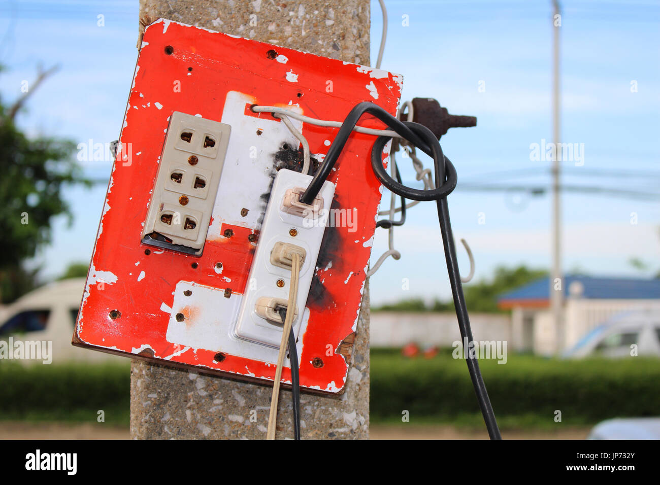 Plug of electric Stock Photo - Alamy