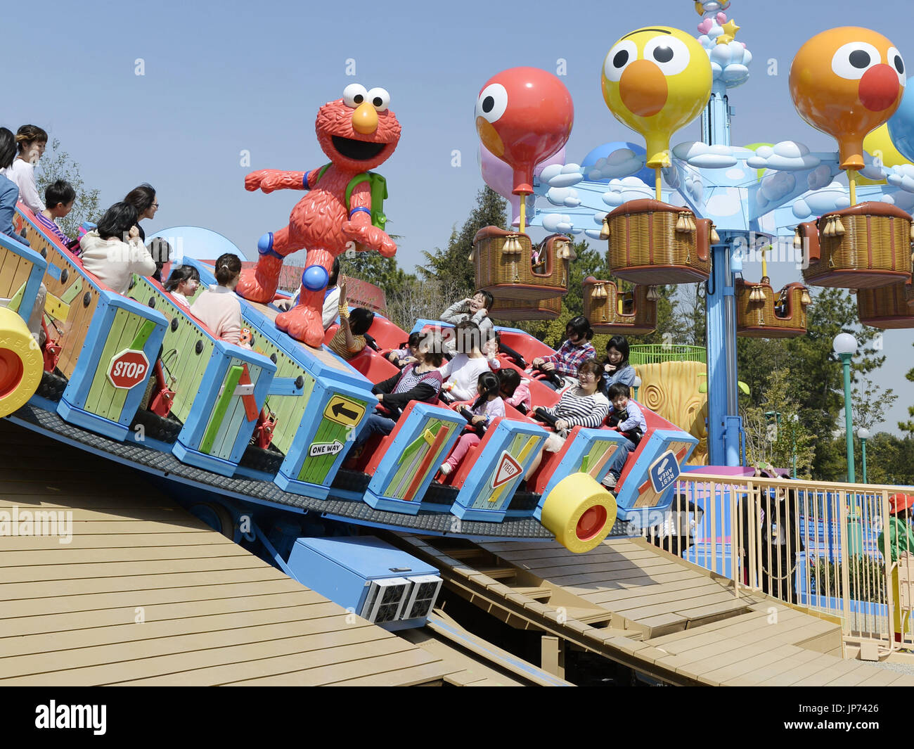 Universal Studio Japan, a theme park in Osaka, western Japan ...